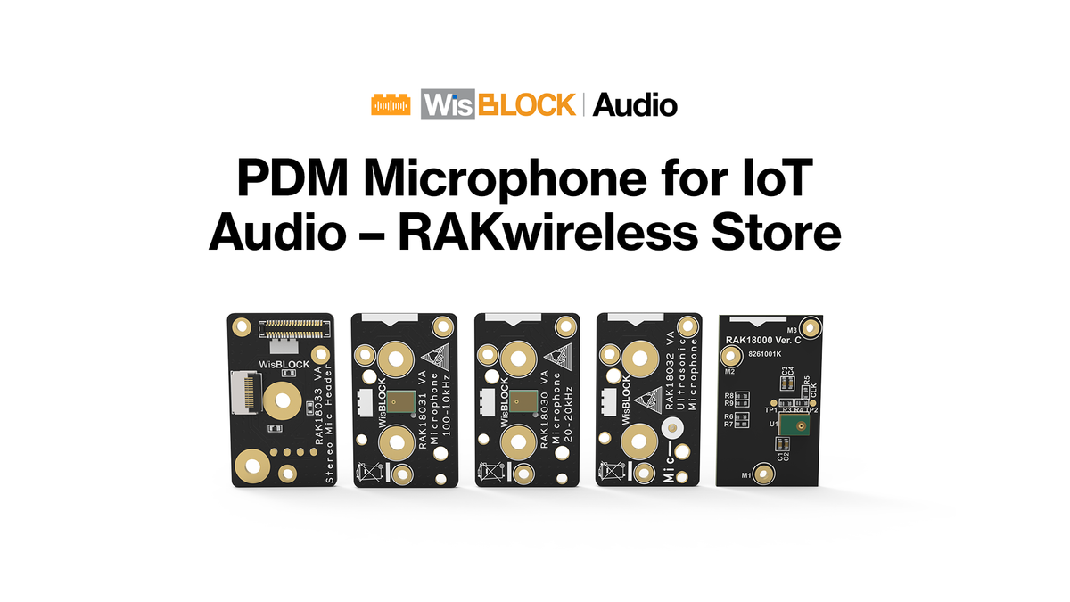 Pdm Microphone Module For Iot Audio