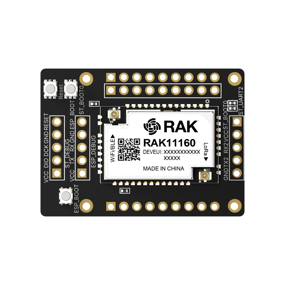 RAK11160 Breakout Board | Dual MCU LoRa + WiFi Board