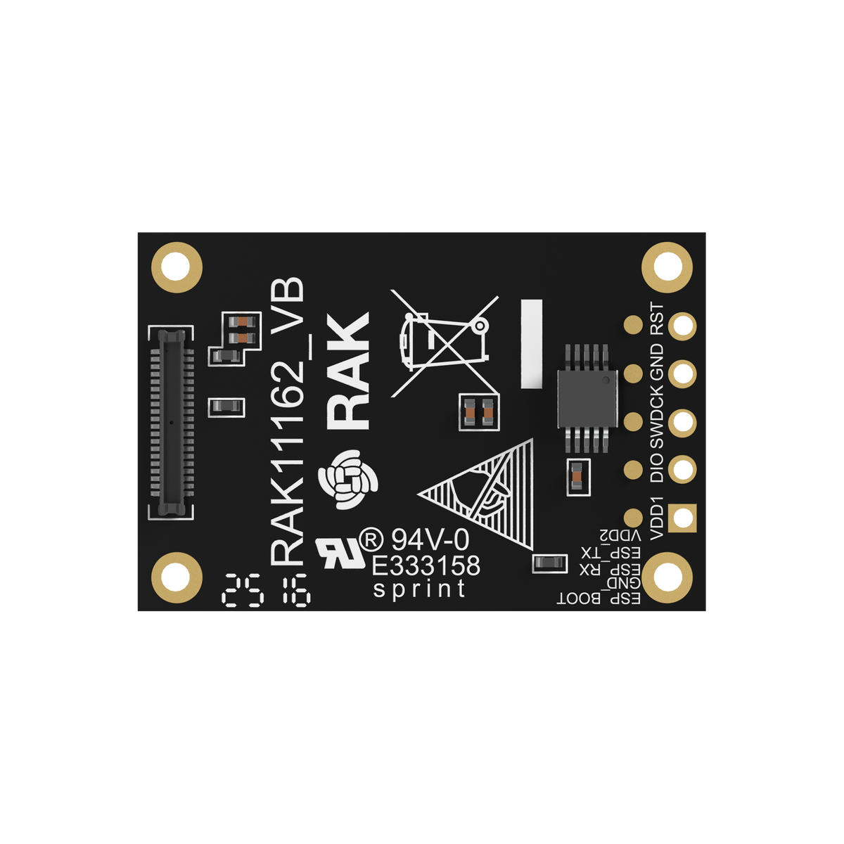 STM32WLE5 for LoRaWAN® + Espressif ESP32-C2 BLE and WiFi | RAK11162
