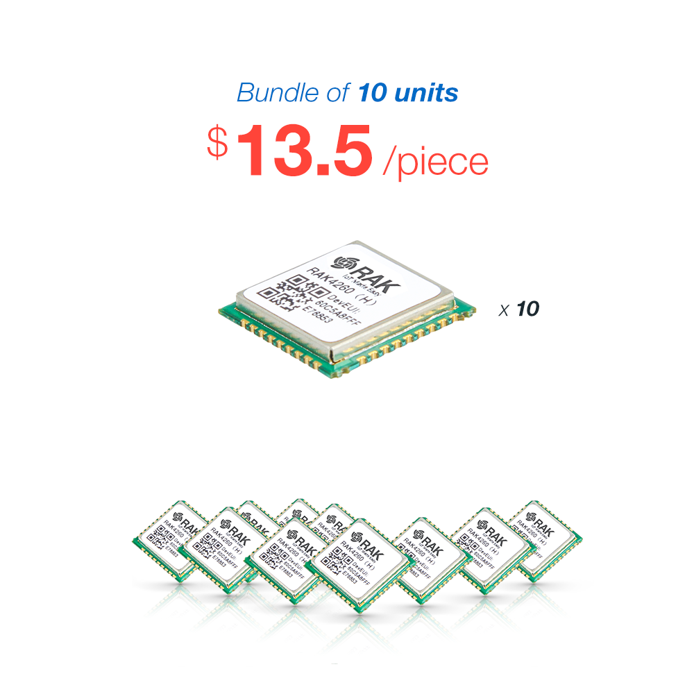 RAK4260 Microchip ATSAMD34 LoRaWAN Module | Microchip SAM R34 LoRa | Low power LoRa device
