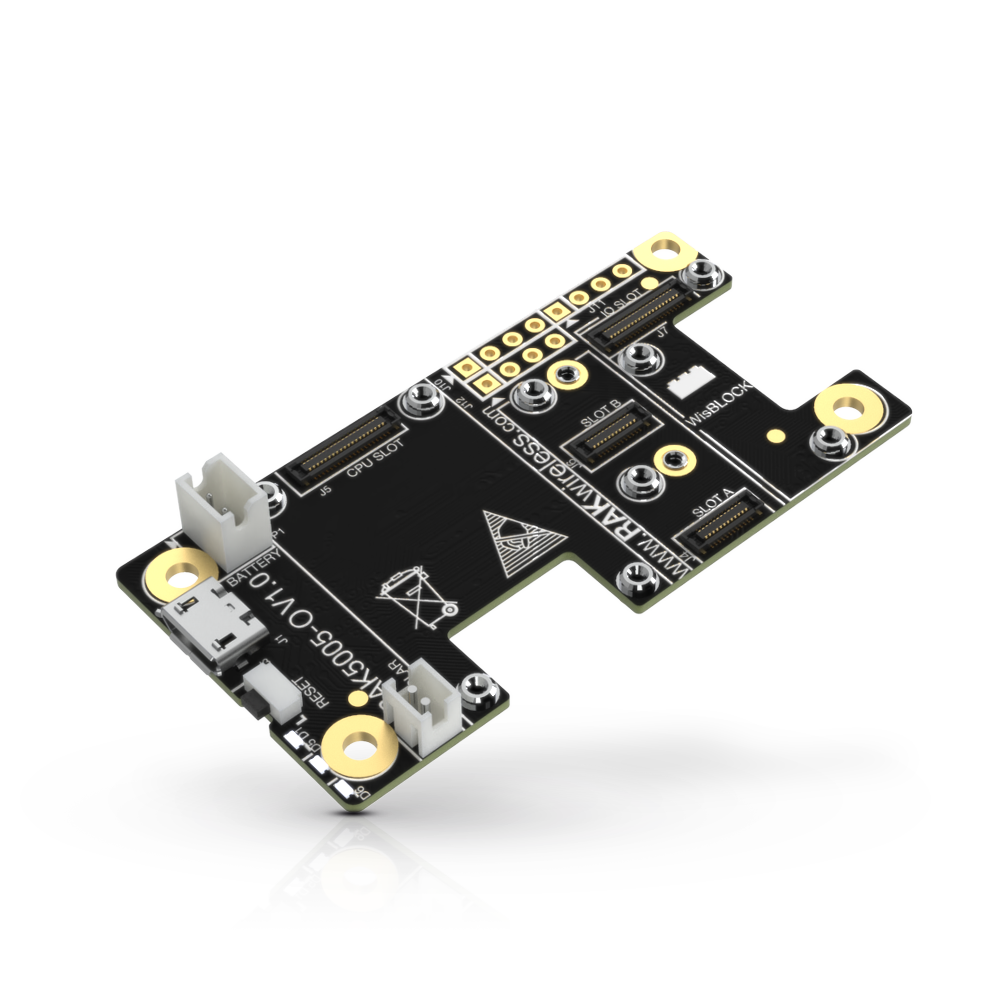 Plug and play LoRaWAN® modules easily with the WisBlock Base Board
